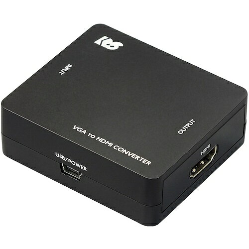 特長：パソコンのVGAポートとテレビをHDMIで接続HDMI Audio出力に対応フルHD（1920×1080）対応USB給電でACアダプター不要ドライバのインストール不要仕様：幅(mm)：55奥行(mm)：60高さ(mm)：20出力端子：...