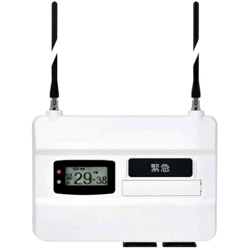 特長：屋内専用送信/受信の独立したアンテナ非常用電源搭載で停電時も通信を確保かんたん取付高感度設計見やすい液晶表示とLEDインジケータ多彩なグループ設定が可能秘話モード搭載緊急ボタン搭載4段階のスケルチ設定用途：トランシーバー同士では電波が...