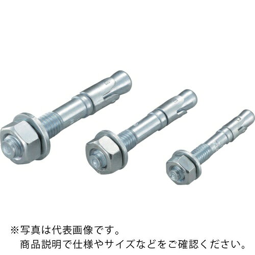 特長：トルク管理による施工と大きな3面ウェッジで、確実な強度を発揮します。ねじ径と下穴径が同じなので、取り付け物の上から施工が可能です。バラ売り用に1本1本に下穴ドリル径とバーコードが表示されたラベルが貼られています。小箱を開けて陳列すれば...