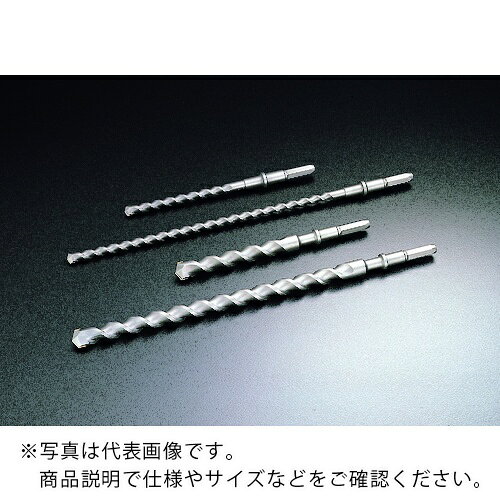 特長：打撃回転力をロスなく効率的に伝えるハンマードリル専用ビットです。六角軸ビットで強力タイプです。用途：被削材:石材、岩盤。法面工事用。仕様：刃径(mm)：10.5有効長(mm)：387全長(mm)：505シャンク径(mm)：13適合機種...
