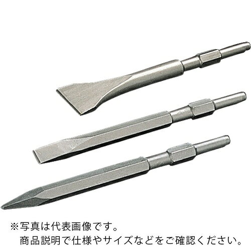 特長：磨耗が少なく、長時間の使用にも無理なく対応できます。耐久性に優れた刃先により、常にパワフルな破砕力を発揮します。用途：コンクリート、石　材、ブロック、レンガ、モルタル、スレートなどのはつり仕様：適合機種：六角軸21H全長(mm)：32...
