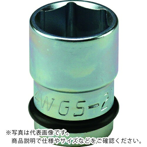 特長：インパクト用の薄型ショートソケットです。仕様：差込角(mm)：12.7対辺寸法(mm)：17全長(mm)：38対辺形状：六角適合ピン：4-P1適合Oリング：4-O1材質／仕上：クロムモリブデン鋼セット内容／付属品：ピン・リング　●メー...