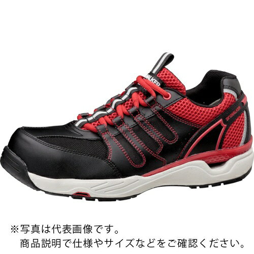 特長：通気底と、サイドの通気メッシュ材の相乗効果でムレに強く快適に使用できます。衝撃吸収性に優れたクッションインソールを採用しました。足先ゆったりのワイド設計の軽量樹脂先芯です。用途：建設業。製造業。運輸業。物流。引っ越し。仕様：寸法(cm...