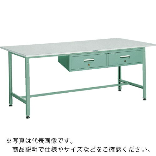 特長：主要部が溶接構造のため、耐久性に優れています。ポリ化粧天板を使用し、表面は滑らかで、ソフトな光沢があり清潔感を保持し、耐水性・防汚性にも優れています。引出しは使い勝手に応じて使いやすい位置に取り付けできます。仕様：天板材質：ポリ化粧間...