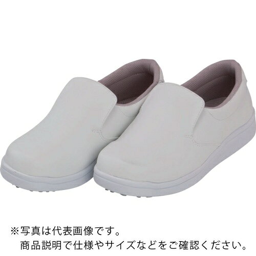 特長：独自の滑り止めパターンで耐滑性に優れています。最高耐滑区分5を取得しています。インソールは通気性も良く、クッション性にも優れています。特殊配合の為、耐油性も抜群です。靴の内部は、抗菌防臭加工です。用途：食品加工仕様：寸法(cm)：23...