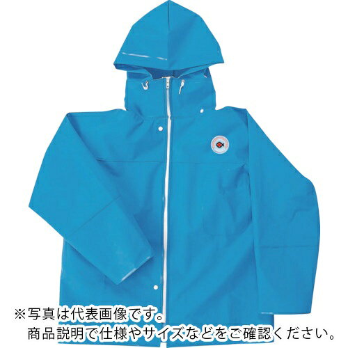 特長：耐久性・耐候性に優れるPVC（塩化ビニール素材）製のジャケットです。フード一体型モデルです。用途：水産業。農作業。船釣り。仕様：総丈(cm)：80材質／仕上：表面：PVC裏面：ポリエステル　●メーカー取寄商品について 本商品はメーカー...
