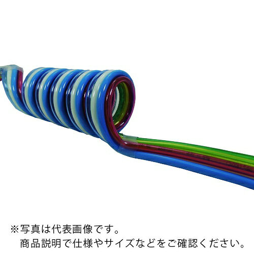 特長：耐水性ポリウレタンチューブ使用、エア、工業用水問わず配管可能です。折れにくく柔軟です。機械的強度、特に耐摩耗性に優れ、設備配管、ロボット配管に最適です。優れた外径精度です。用途：各種エア配管に。各種工業用水配管に。仕様：チューブ外径(...