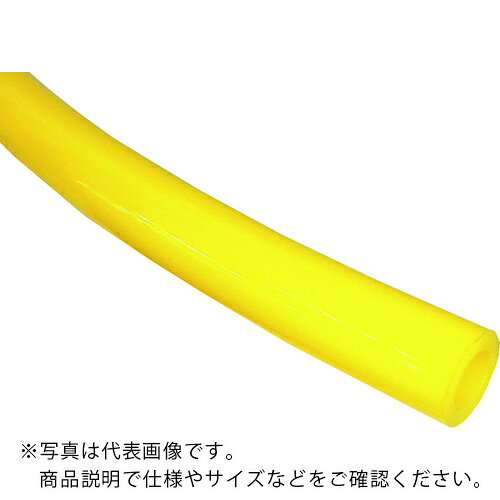 特長：空圧、計装用として、制御機器の自動化、省力化に最適です。用途：空気圧配管仕様：色：黄外径(mm)：4内径(mm)：2最小曲げ半径(mm)：5全長(m)：100使用流体：空気流体温度(℃)：-5〜60（凍結なきこと）使用圧力(MPa)：...
