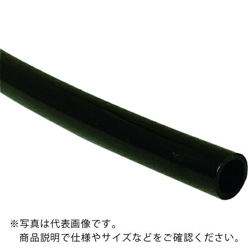 特長：空圧、計装用として、制御機器の自動化、省力化に最適です。用途：空気圧配管仕様：色：黒外径(mm)：4内径(mm)：2最小曲げ半径(mm)：5全長(m)：100使用流体：空気流体温度(℃)：-5〜60（凍結なきこと）使用圧力(MPa)：...