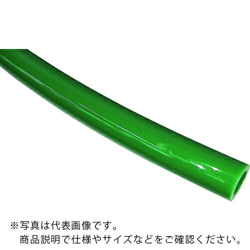 特長：空圧、計装用として、制御機器の自動化、省力化に最適です。用途：空気圧配管仕様：色：緑外径(mm)：4内径(mm)：2最小曲げ半径(mm)：5全長(m)：20使用流体：空気流体温度(℃)：-5〜60（凍結なきこと）使用圧力(MPa)：0...