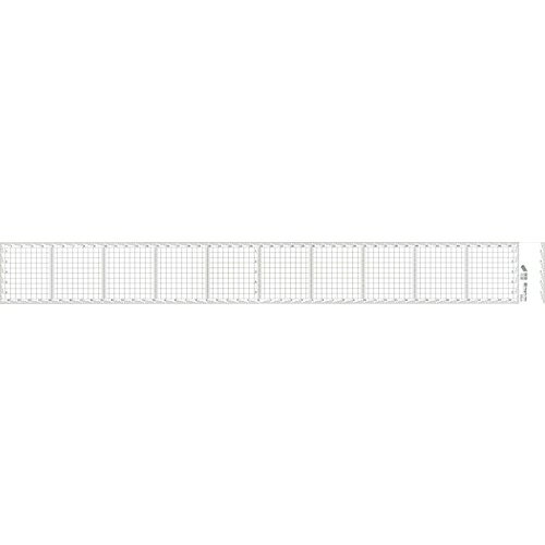 特長：1mm単位の目盛が見やすく、数値を瞬時に把握できる連続追数字表示＋2mm点付の階段状目盛です。背面側は左右振り分けに便利な中央基点目盛です。黒背景でも白背景でもよみやすいグレー目盛です。高さや深さが測れる端面0基点です。目盛は印刷に比...