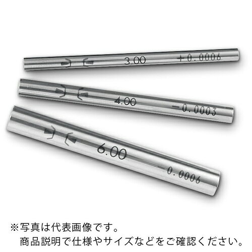 特長：呼び寸法に対する測定ポイントの実測値を表示しています。レーザー外径測定時、境界部がレーザー光にかからないため零点調整精度の向上を図ることができます。プラスチックケース付です。用途：測定時の基準値設定に。仕様：呼び寸法(mm)：5.50...