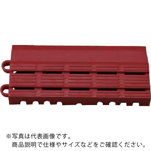 特長：粗泥落としに優れたEVA樹脂を採用しています。ジョイントの組み合わせで個性的なデザインに仕上がります。用途：屋外用マットに。仕様：色：赤厚さ(mm)：22サイズ(mm)：150×150材質／仕上：本駒(ベース)、縁駒、コーナー：EVA...