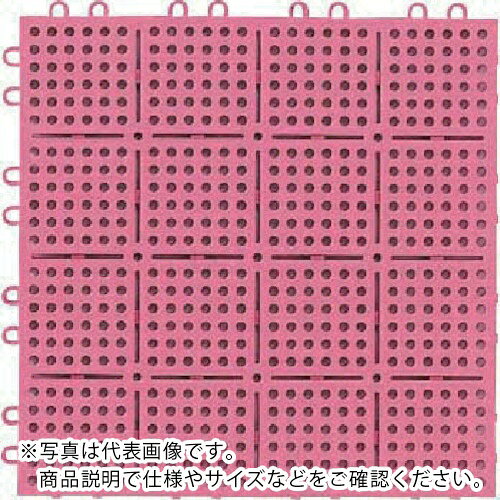 特長：防菌防カビ・静電気防止加工を施し、高いクッション性で衝撃を吸収する水切りマットです。用途：水切りスノコに。仕様：色：ピンクサイズ長辺(mm)：300サイズ短辺(mm)：300厚さ(mm)：14タイプ：本駒耐荷重(kg/平方センチメート...