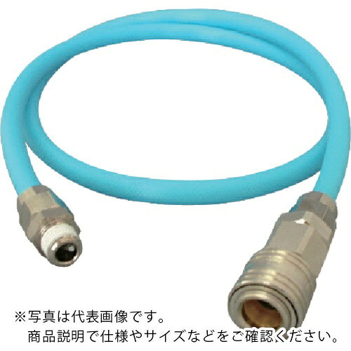 特長：メガホースバランサー用延長ホースです。仕様：流体温度(℃)：-5〜60℃使用流体：圧縮空気使用圧力：1.0MPaホース内外径(mm)：8×10.5　2m継手：R1/4・カップリングソケット(CHS-8MH)色：ライトブルーMHB-83...