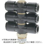 特長：用具不要のワンタッチ着脱です。チューブへの傷がつきにくいロック構造です。用途：各種エア配管仕様：適合チューブ外径D(mm)：10ネジ部：R3/8材質／仕上：本体：しんちゅう、ポリアセタール樹脂シール材：ニトリルゴム　●メーカー取寄商品...