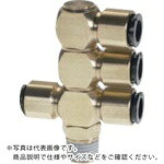 特長：用具不要のワンタッチ着脱です。チューブへの傷がつきにくいロック構造です。ボディが金属製で衝撃などに強い構造になっています。用途：各種エア配管仕様：適合チューブ外径D(mm)：10ネジ部：R1/4材質／仕上：本体：しんちゅうシール材：ニ...