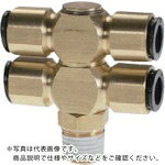特長：用具不要のワンタッチ着脱です。チューブへの傷がつきにくいロック構造です。ボディが金属製で衝撃などに強い構造になっています。用途：各種エア配管仕様：適合チューブ外径D(mm)：10材質／仕上：本体：しんちゅうシール材：ニトリルゴム　●メ...