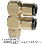 特長：用具不要のワンタッチ着脱です。チューブへの傷がつきにくいロック構造です。ボディが金属製で衝撃などに強い構造になっています。用途：各種エア配管仕様：適合チューブ外径D(mm)：12ネジ部：R3/8材質／仕上：本体：しんちゅうシール材：ニ...
