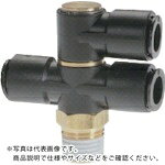 特長：用具不要のワンタッチ着脱です。チューブへの傷がつきにくいロック構造です。用途：各種エア配管仕様：適合チューブ外径D(mm)：12ネジ部：R3/8材質／仕上：本体：しんちゅう、ポリアセタール樹脂シール材：ニトリルゴム　●メーカー取寄商品...