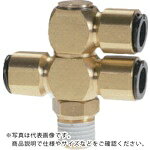 特長：用具不要のワンタッチ着脱です。チューブへの傷がつきにくいロック構造です。ボディが金属製で衝撃などに強い構造になっています。用途：各種エア配管仕様：適合チューブ外径D(mm)：4ネジ部：R1/8材質／仕上：本体：しんちゅうシール材：ニト...