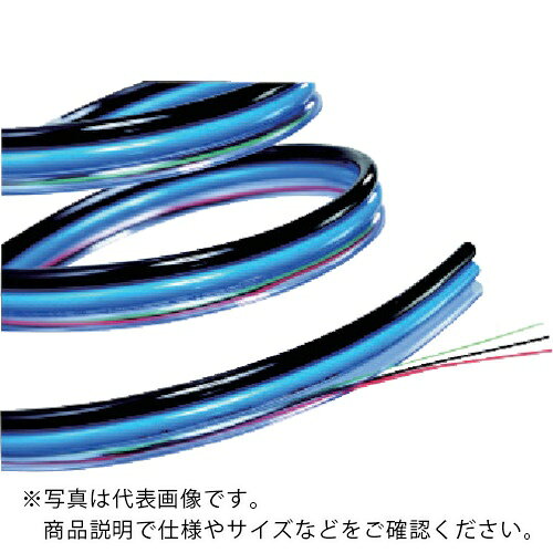 特長：チューブ一本に切込みを入れて信号電線が内蔵されています。稼動部に使用出来ます。タッチチューブを溶着しています。色分けする事が出来ます用途：各種エア配管仕様：色：ライトブルー、黒、クリアブルー外径(mm)：4内径(mm)：2.5電線(m...