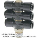 特長：用具不要のワンタッチ着脱です。チューブへの傷がつきにくいロック構造です。用途：各種エア配管仕様：適合チューブ外径D(mm)：4ネジ部：R1/8材質／仕上：本体：しんちゅう、ポリアセタール樹脂シール材：ニトリルゴム　●メーカー取寄商品に...
