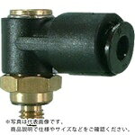 特長：用具不要のワンタッチ着脱です。チューブへの傷がつきにくいロック構造です。用途：各種エア配管仕様：適合チューブ外径D(mm)：4ネジ部：M5×0.8材質／仕上：本体：しんちゅう、ポリアセタール樹脂シール材：ニトリルゴム　●メーカー取寄商...