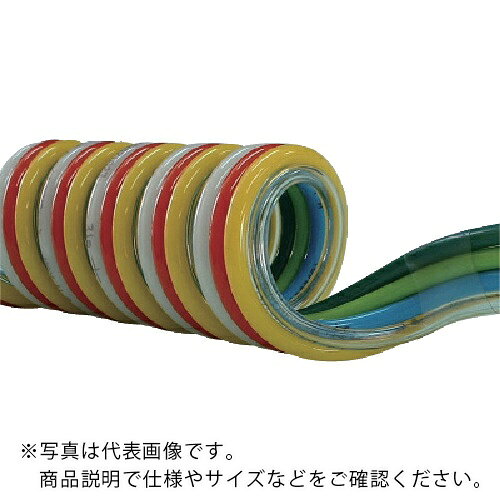 特長：稼動部に使用出来ます。タッチチューブを溶着してスパイラル状にしています。色分けする事が出来ます。用途：各種エア配管に。稼動部に。仕様：色：透明、青、ライトグリーン、緑、黄、赤、白使用範囲(m)：1.84コイル径(mm)：90外径(mm...