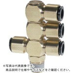 特長：用具不要のワンタッチ着脱です。チューブへの傷がつきにくいロック構造です。ボディが金属製で衝撃などに強い構造になっています。用途：各種エア配管仕様：適合チューブ外径D(mm)：8ネジ部：R1/8材質／仕上：本体：しんちゅうシール材：ニト...