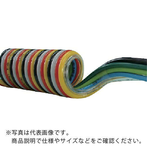 特長：稼動部に使用出来ます。タッチチューブを溶着してスパイラル状にしています。色分けする事が出来ます。用途：各種エア配管に。稼動部に。仕様：色：透明、青、ライトグリーン、緑、黄、赤、白、黒使用範囲(m)：0.572コイル径(mm)：42外径...