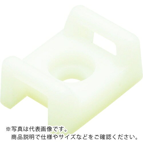 特長：難燃性に優れています。用途：結束バンドを用いて束線をねじ止めでしっかりと固定に。仕様：色：ホワイト縦(mm)：8横(mm)：13高さ(mm)：5.8使用結束バンド幅(mm)：2.3・2.5使用ねじ寸法：M2.5最大結束径(mm)：使用...