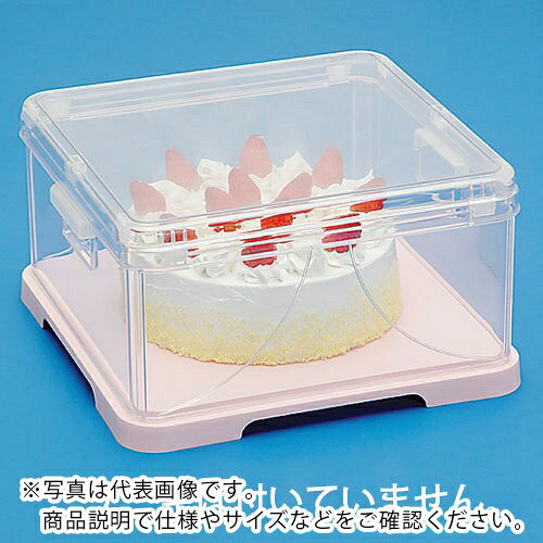 特長：7号のケーキまで対応します。収納に便利な折りたたみ式です。仕様：本体寸法(mm)幅×奥行×高さ：307×307×166有効内寸(mm)幅×奥行×高さ：280×272×134蝶プラ　ケーキカバー材質／仕上：フードケース:スチロールトレー...