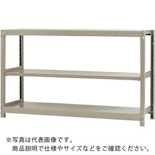 特長：ボルトレスで組立が簡単しかも1段／耐荷重が150kgで連結での増設可能なラックです。仕様：間口(mm)：1500奥行(mm)：300高さ(mm)：900色：アイボリー棚段数(段)：3均等積載量(kg/段)：150最大積載量(kg/台)...