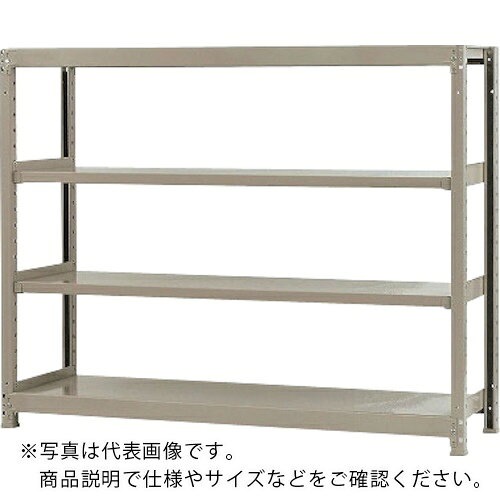 特長：ボルトレスで組立が簡単しかも1段／耐荷重が200kgで連結での増設可能なラックです。仕様：間口(mm)：1500奥行(mm)：300高さ(mm)：1200色：アイボリー棚段数(段)：4均等積載量(kg/段)：200最大積載量(kg/台...