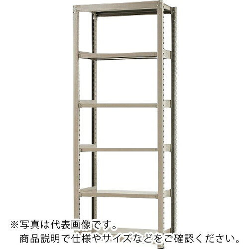 特長：ボルトレスで組立が簡単しかも1段／耐荷重が300kgで連結での増設可能なラックです。仕様：間口(mm)：900奥行(mm)：600高さ(mm)：2400色：ニューアイボリ—棚段数(段)：6均等積載量(kg/段)：300最大積載量(kg...