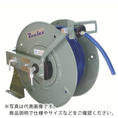 特長：酸素専用ホースを使用しています。リール本体は衝撃に強い金属製です。りールにカバーがなくホース交換が簡単です。用途：工場等での酸素の供給に。仕様：ホース長さ(m)：30最高使用圧力(Mpa)：0.98酸素専用ホース材質／仕上：リール本体...