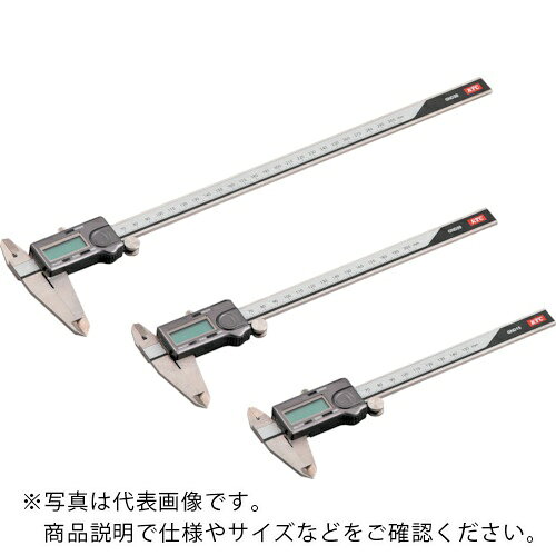 特長：毎回の原点設定が不要なデジタルノギスです。長さの絶対値を測るアブソリュート測定と、2つの測定箇所の比較ができるインクリメンタル測定機能を搭載しています。省電力で電池寿命が約2.5年（使用電池：コイン型リチウム電池CR1632）です。ノ...