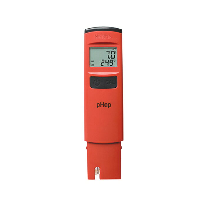 特長：・画面にはpHと温度を同時に表示。日常防水型。・pH電極にはクロス製液絡部を採用。・汚れや詰まりが起きてもこれを2mmほど引き出すことで再び活性化できます。・本体一体型の電極(交換不可)。校正は自動で1点または2点・初回分の標準液と電...