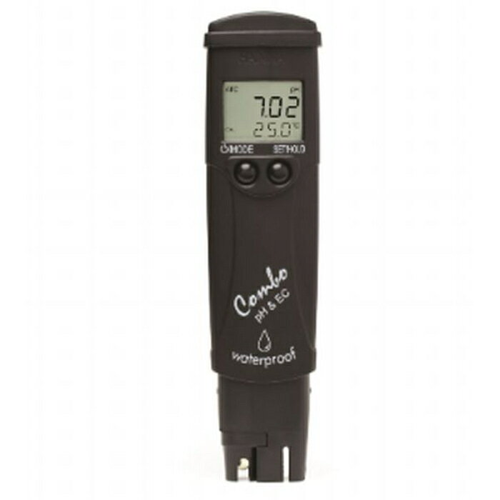 特長：・1台でpH/EC/TDS/℃を測定できとても便利。・日常防水型。・電極の交換は簡単(pH電極のみ交換可能)。・校正はpH：自動で1点または2点、EC：自動で1点校正。・自動温度補償付き。・読み取り値を固定できるホールド機能。・電池残...