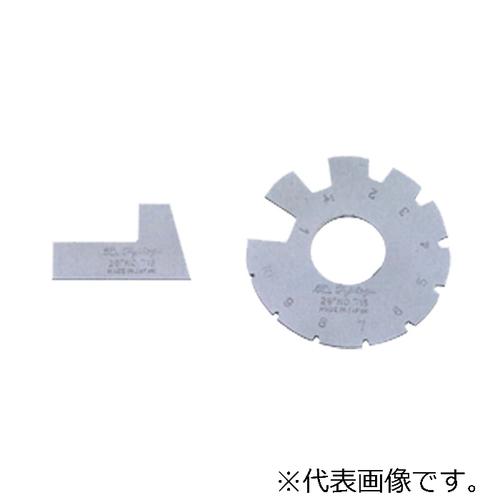 特長：・このゲージは台形ねじ (梯形ねじ)を製作する際、ツール (バイト) 刃形を測定するのに使用します。・周囲に各山数に相当するピッチを備えています。仕様：・角度：30°・型：丸型・内容(mm)：3 4 5 6 7 8 9 10・精度：±...