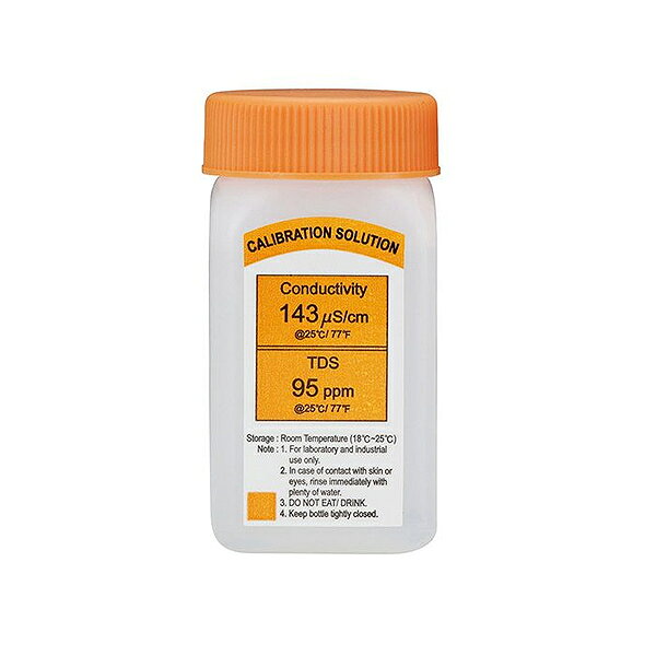 特長：・導電率計用の校正標準液。仕様：・対応製品：S-143;CD-6021A・サイズ：約35X約34X約68mm・重量：約 60 g注意：・商品画像はイメージです。実際の商品とは異なる場合がございます。・国内での使用に限ります。　●メーカ...