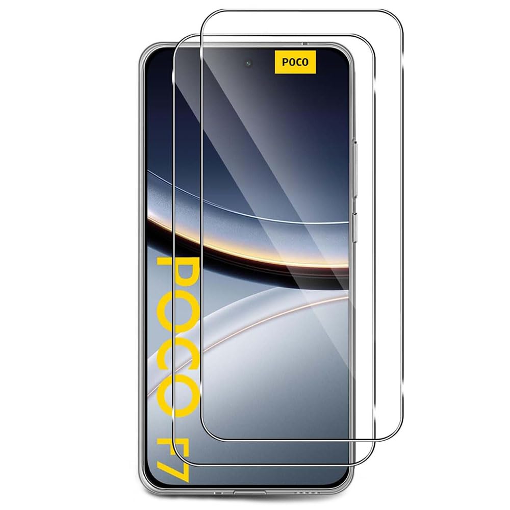 【対応機種】POCO F7 の曲面エッジによるフィルムの剥がれ・浮き防止、またスマホケース装着スペース確保のため、曲面エッジ部分を覆わないデザインとなっています。 【ガラス素材】旭硝子社製ガラスを使用 最上級強度のガラスを使用し表面硬度は9...