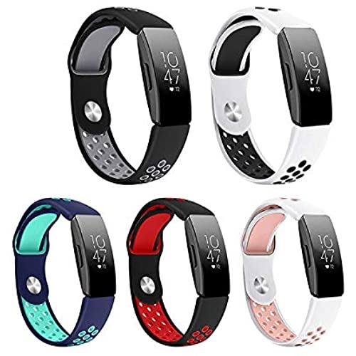 Fitbit 交換 バンド Inspire/Inspire HR TPU スポーツ ベルト Fitbit Inspire/Fitbit Inspire HR 交換リストバンド 適合：Fitbit Inspire/Fitbit Inspire...