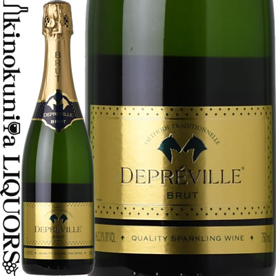 　Depreville Brut Sparkling Wine ドゥプレヴィル ブリュット ヴァン・ムスー 色スパークリングワイン 白 味わい辛口 ヴィンテージ品名に記載 格付けヴァン・ムスー 品種 ALC度数＿% 飲み頃温度7〜10℃ キ...