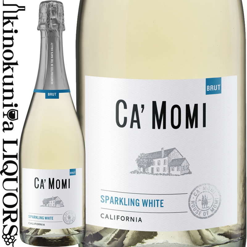 CA'MOMI Sparkling Brut カモミ　スパークリング　ブリュット 色白 スパークリングワイン 味わい辛口 ヴィンテージ品名に記載 産地アメリカ・カリフォルニア 地域 品種シャルドネ、シュナン・ブラン、ヴィオニエ ALC度数1...