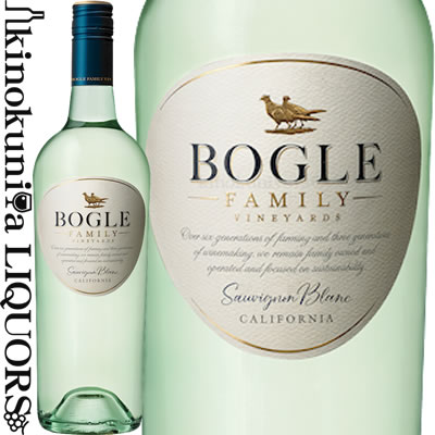 BOGLE Sauvignon Blanc ボーグル　ソーヴィニヨン・ブラン 色白ワイン 味わい辛口 ヴィンテージ品名に記載 産地アメリカ カリフォルニア州 品種ソーヴィニヨン・ブラン ALC度数13.5% 飲み頃温度7～11℃ キャップ仕...