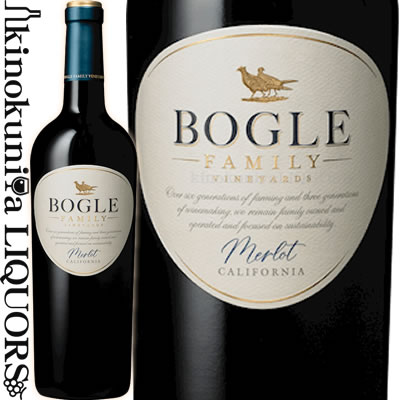 BOGLE MERLOT ボーグル　メルロ 色赤ワイン 味わいミディアムボディ ヴィンテージ品名に記載 産地アメリカ カリフォルニア州 品種メルロー ALC度数14.5% 飲み頃温度14～16℃ キャップ仕様 ◆醸造 熟成：アメリカン・オー...