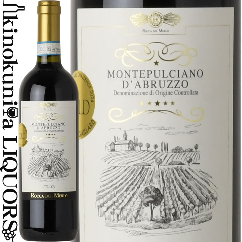　Rocca Del Merlo ロッカ デル メルロ 色赤ワイン 味わいミディアムボディ ヴィンテージ品名に記載 産地イタリア 原産地呼称DOCモンテプルチアーノ・ダブルッツォ 品種モンテプルチアーノ ALC度数12.5% 飲み頃温度14...