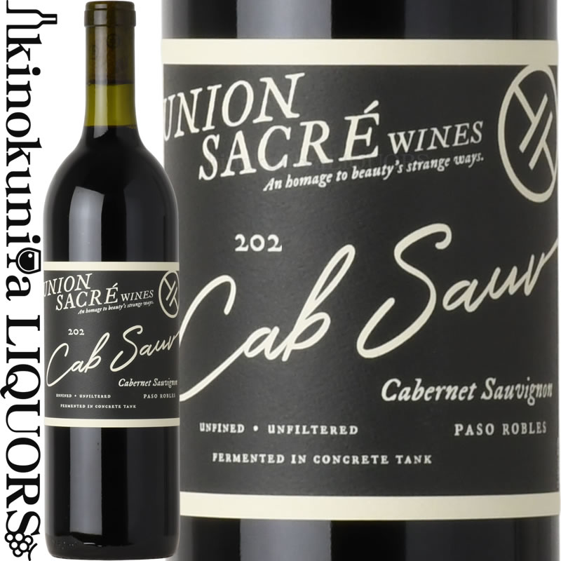 　UNION SACRE Cabernet Sauvignon ユニオン・サクレ　カベルネ・ソーヴィニヨン 色赤ワイン 味わいフルボディ ヴィンテージ品名に記載 産地アメリカ カリフォルニア エリアセントラル・コースト アペラシオンパソ・ロ...